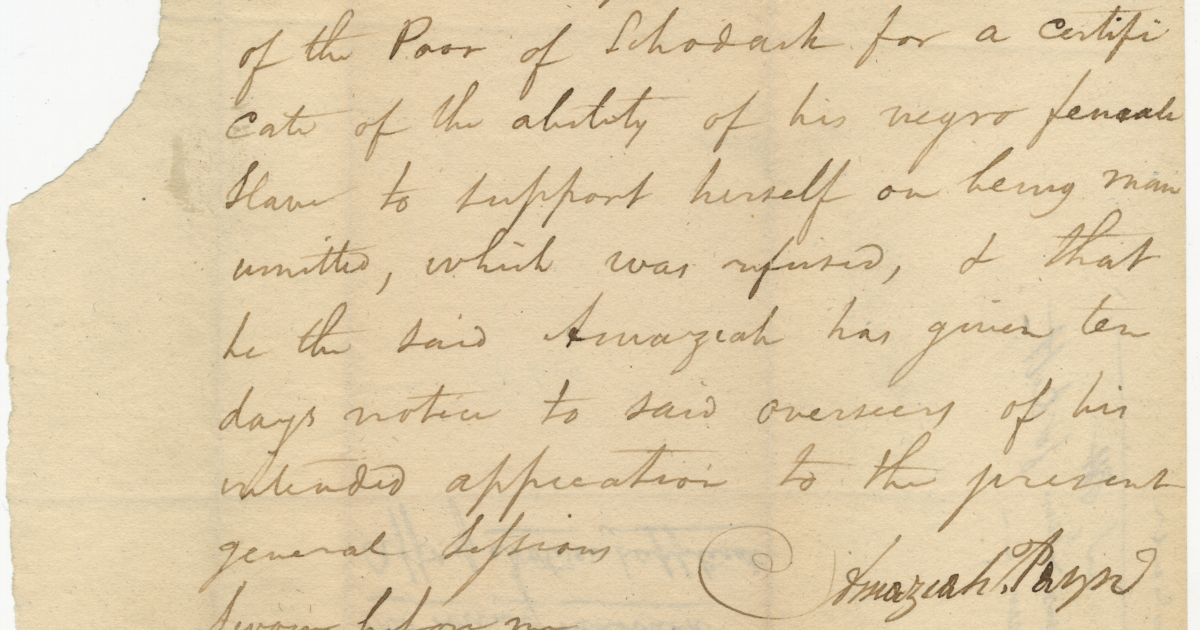 Bett - 1816 manumitted by Amaziah Payn in Schodack