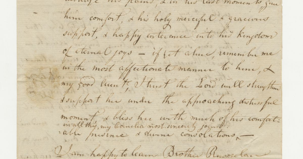 Letter - Jan. 22, 1808 Dirck Ten Broeck to his father Abraham Ten Broeck