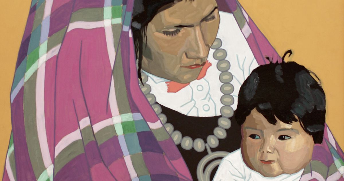 Mrs. Leeds and her Baby of Casa Blanca, Pueblo San José de Laguna