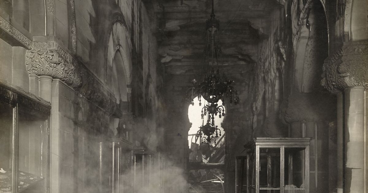 Corridor on Fourth Floor, Capitol Fire