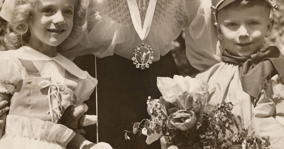 Albany's 1953 Tulip Queen Peggy Retter at the Kinder Kermis