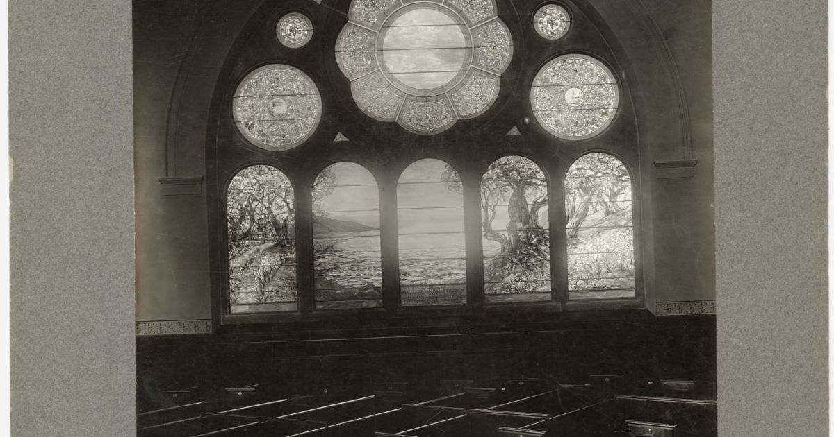 Strongs Memorial Window in First Presbyterian Church