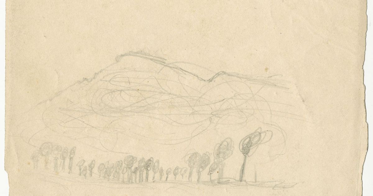 Theodore Cole’s First Attempt at Sketching from Nature