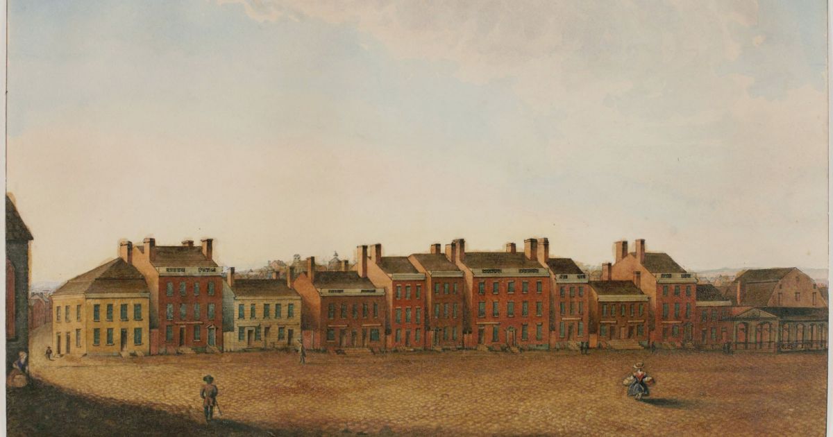West Side of Market Street from State to Maiden Lane 1800