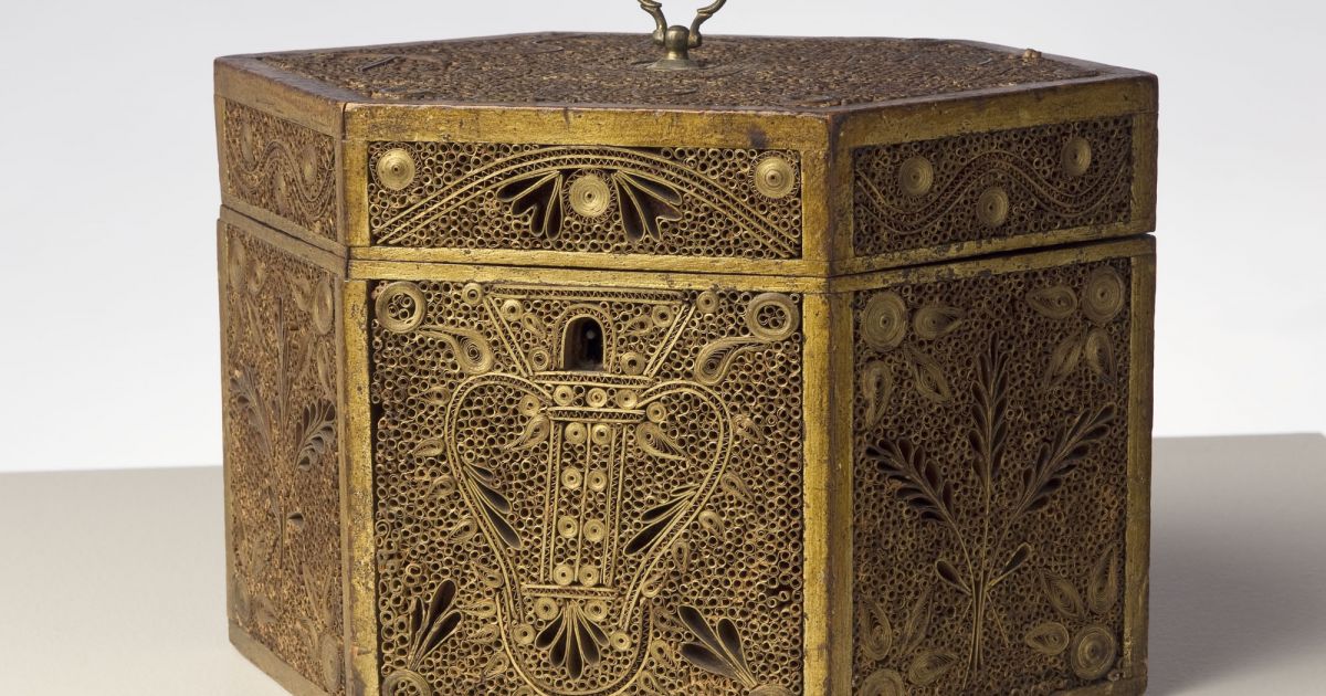 Quillwork Tea Caddy