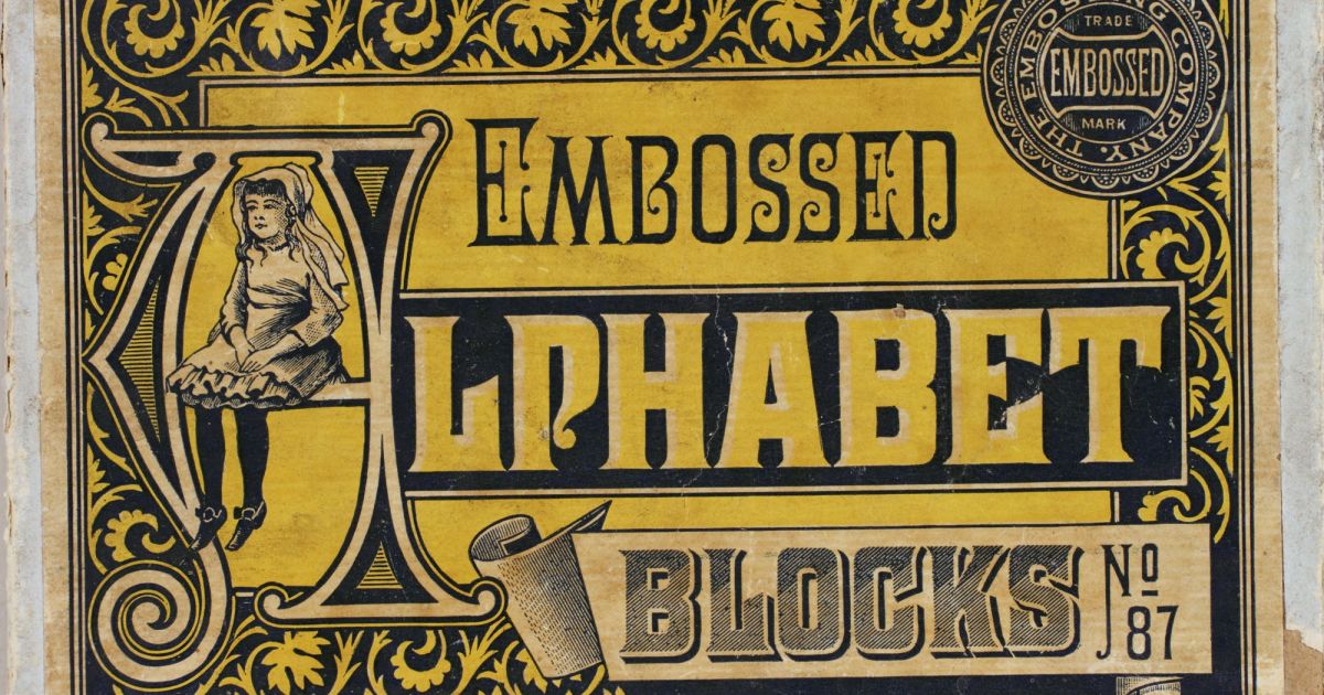 Embossed Alphabet Blocks