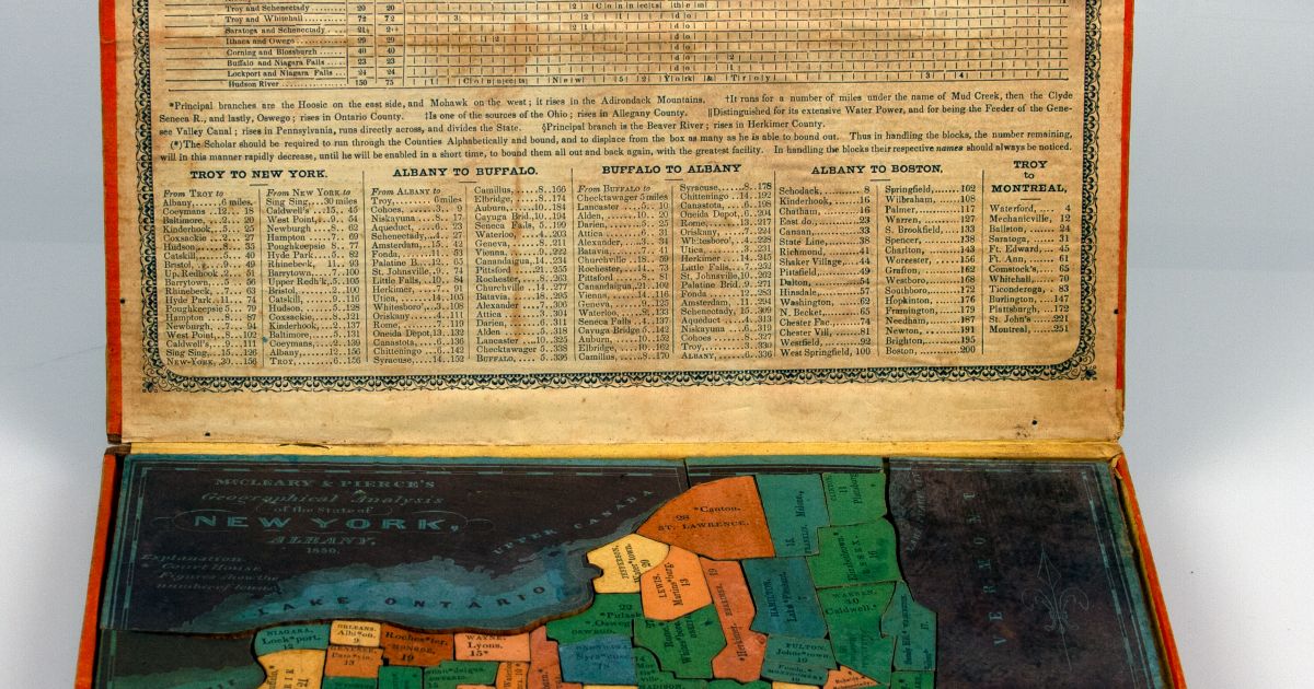 Dissecting Map of the State of New York