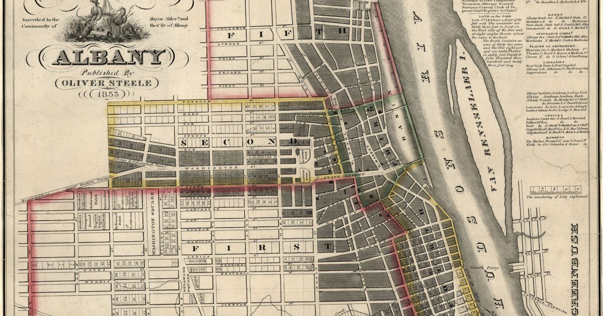 Map of the City of Albany