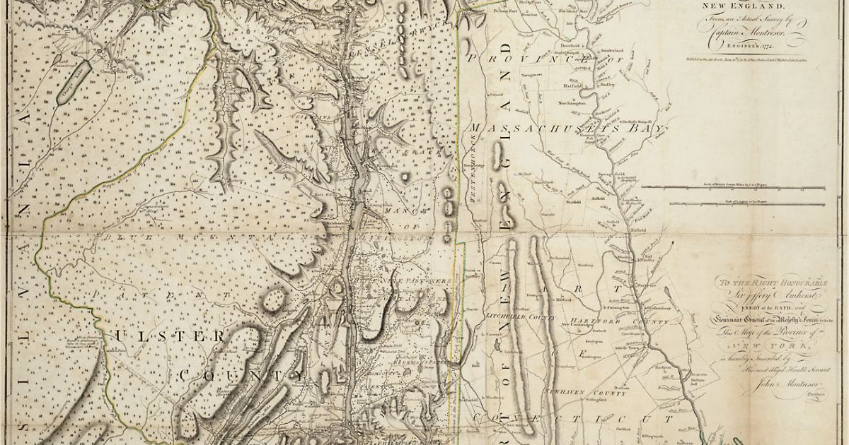 A Map of The Province of New York with Part of Pennsylvania and New ...