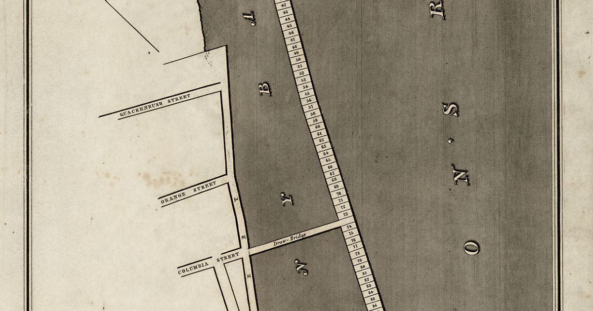 Map of the Albany Pier and Basin