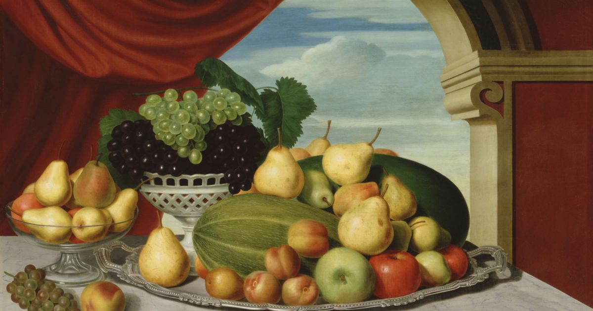 Still Life: Fruit in a Classical Setting