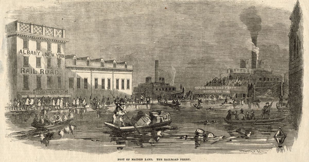 Foot of Maiden Lane, The Railroad Ferry