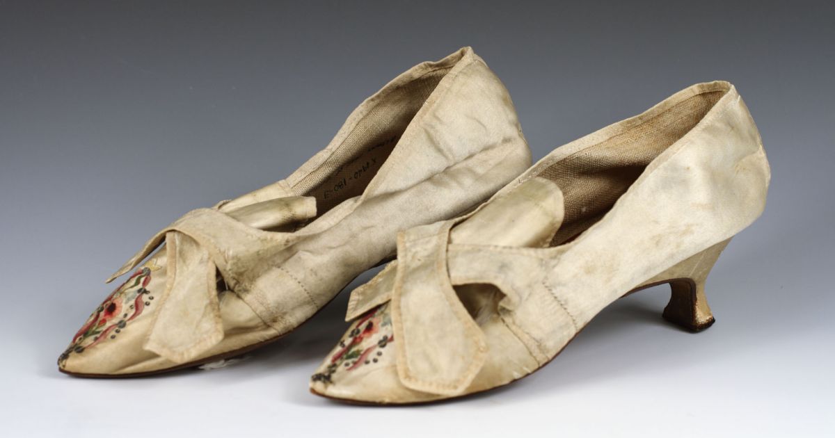 White Satin Shoes