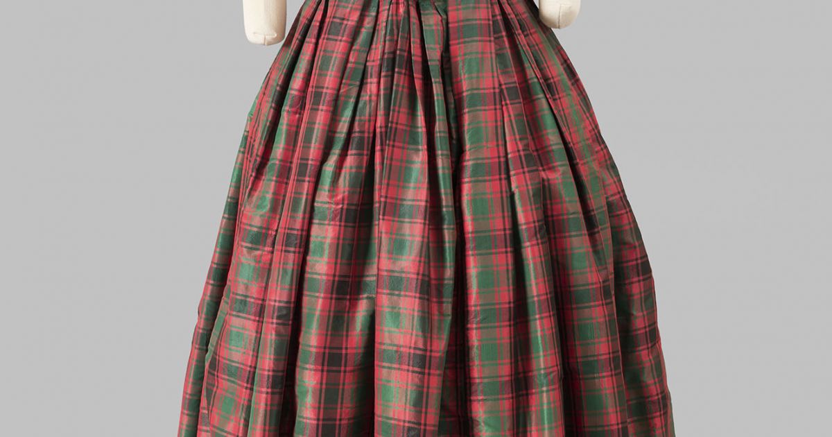 Red and Green Plaid Dress