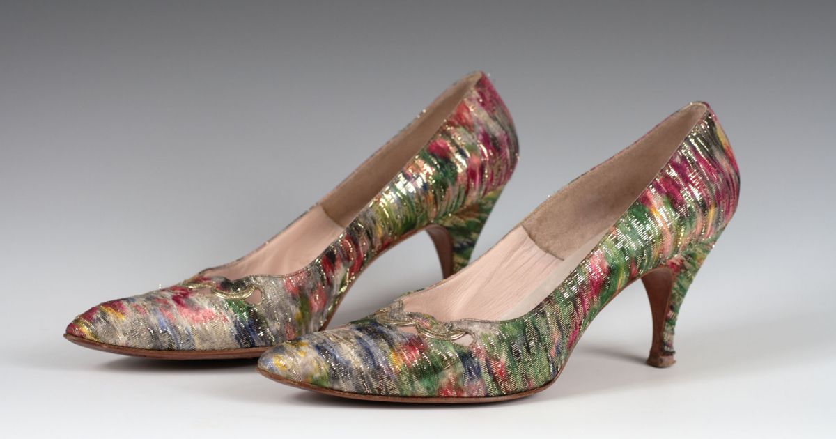Figured Silk Shoes
