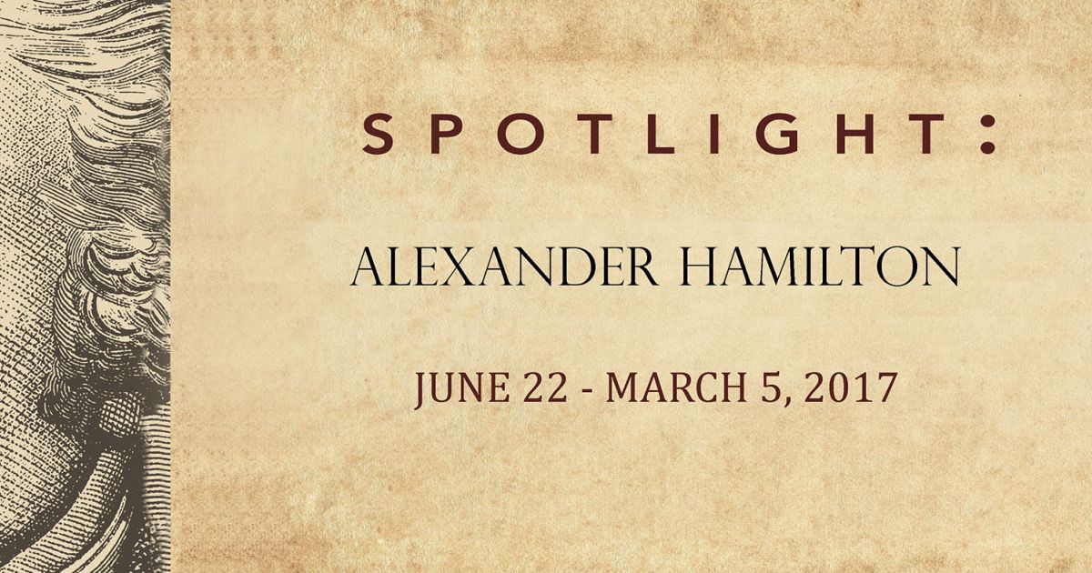 Spotlight: Alexander Hamilton